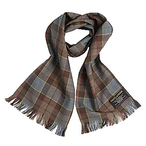 OUTLANDER JAMIE FRASER TARTAN PREMIUM WOOL SCARF - Woven in Scotland - Made in the U.S.A. - 9" x 58"