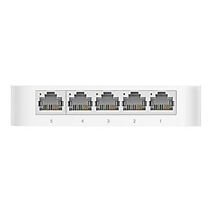 TP-Link 5 Port 10/100 Mbps Fast Ethernet Switch | Desktop Ethernet Splitter | Ethernet Hub | Plug & Play | Fanless Quiet | Desktop Design | Green Technology | Unmanaged (TL-SF1005D),White