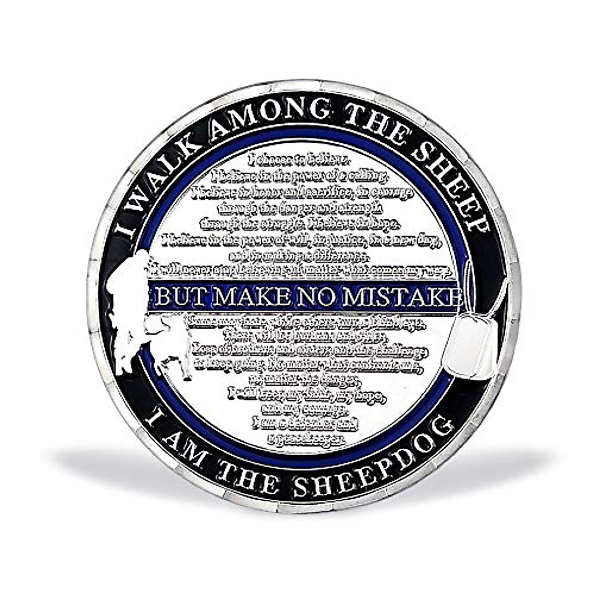 Thin Blue Line Police Officer Challenge Coin - I Got Your Six