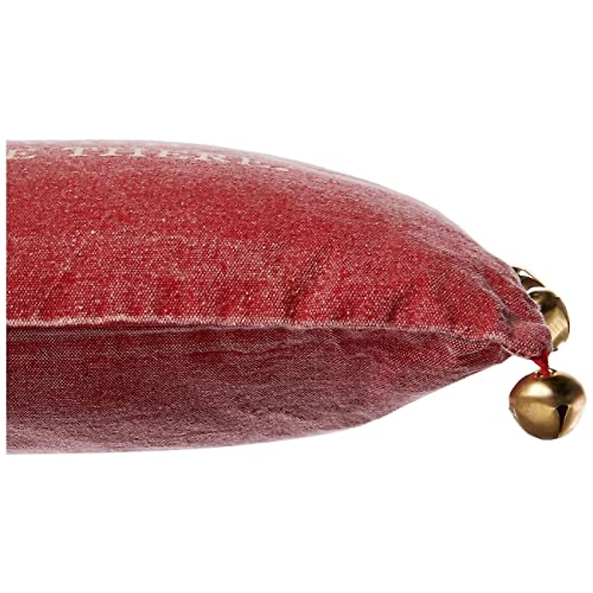 Mud Pie Night Before Long Pillow, 1 Count (Pack of 1), RED