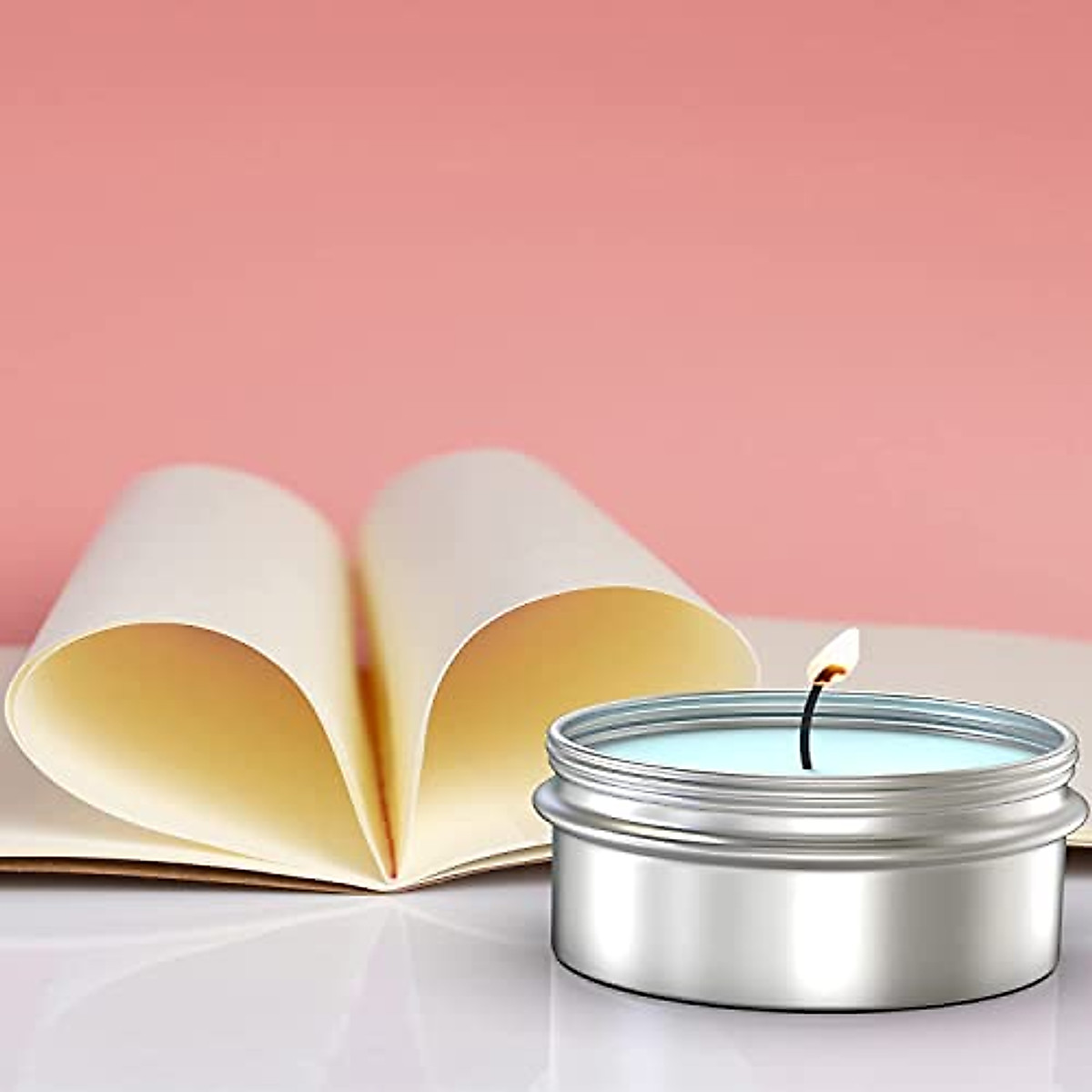 Goiio Aluminum Tin Jar Refillable 20 Pcs Container 30 ML, with Screw Lid, Silver