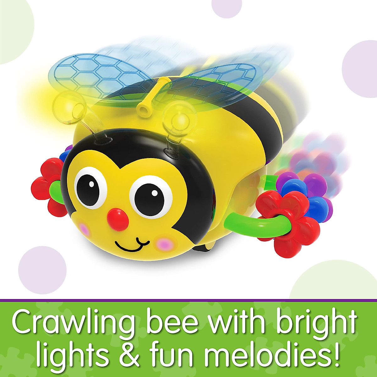 The Learning Journey Early Learning - Crawl About Bee - Crawling Toys for Babies 6-12 Months - Bright Lights and Fun Melodies - Award Winning Toys