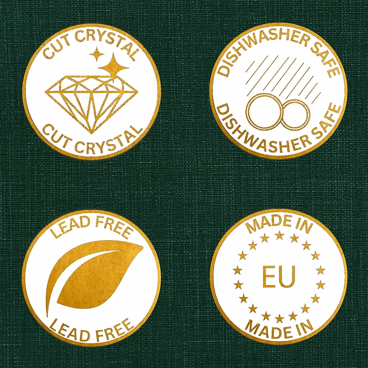 Hemswell Crystal Whiskey Glasses Set of 2 for Men - 11oz Crystal Rocks Bourbon Glasses - Old Fashioned Glass for Whisky - Satin Lined Box - Glenrigg