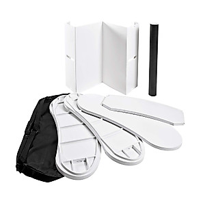 Portable Trade Show Graphic Counter Custom Printed Lightweight with Carrying Case and Shoulder Strap