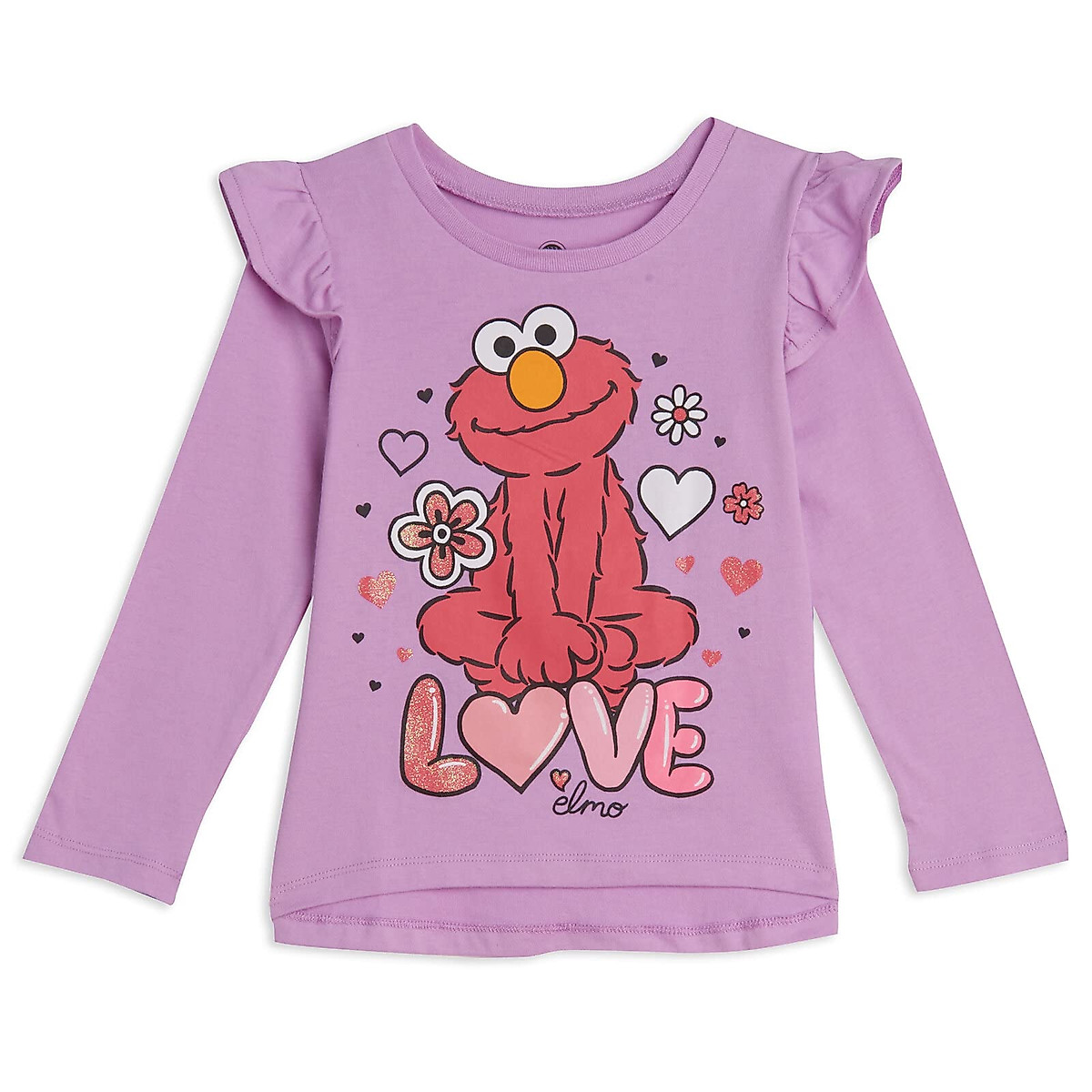 Sesame Street Elmo Infant Baby Girls 2 Pack T-Shirts Multicolored 18 Months