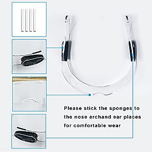 STEHEALTH LED Glasses, Futuristic Cyberpunk Light Up Sunglasses with 7 Colors & 2 Modes, Bilateral Controllable Visor Goggles for Cosplay Concert Rave Halloween Bar Club Party