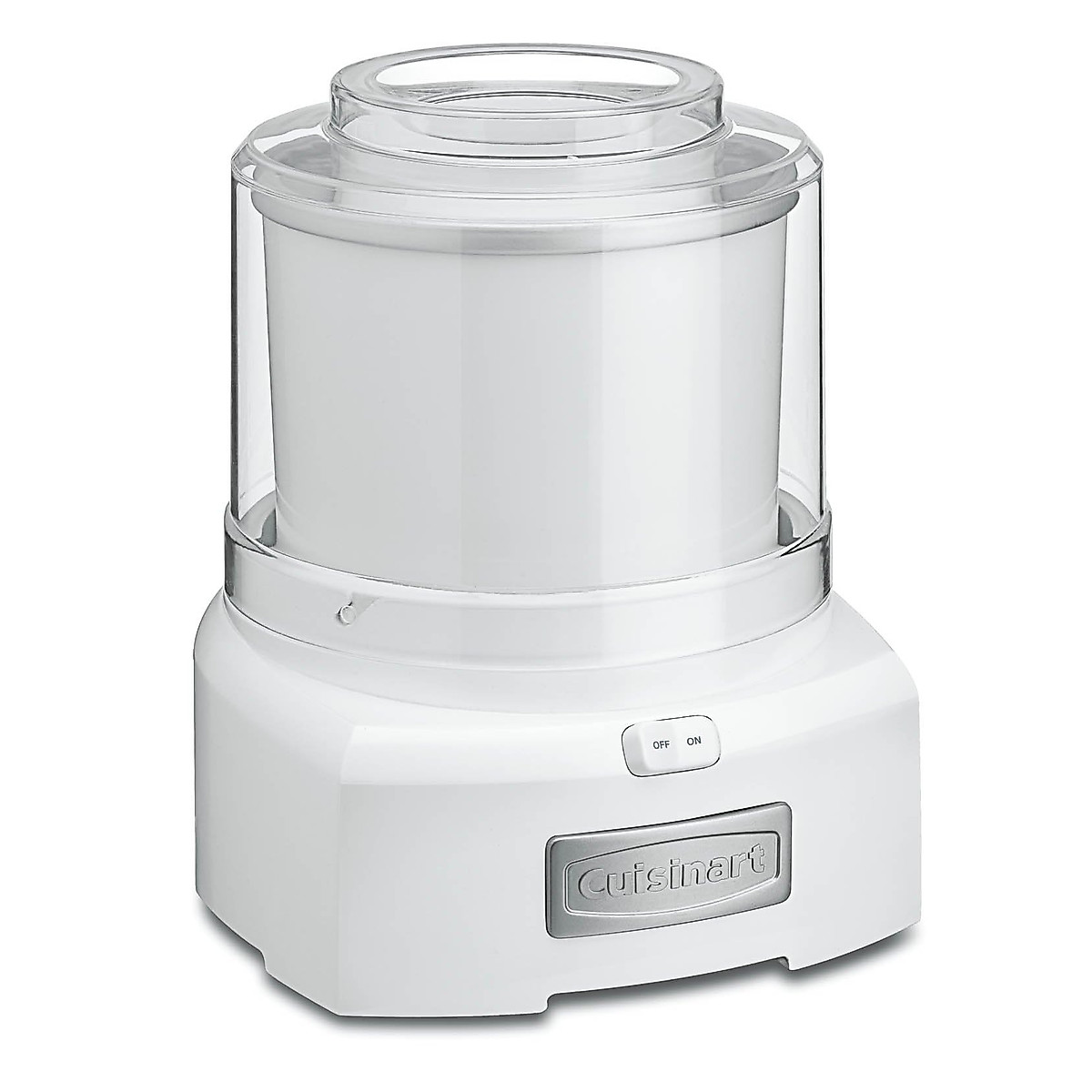 Cuisinart ICE-21P1 1.5-Quart Frozen Yogurt, Ice Cream and Sorbet Maker, Double Insulated Freezer Bowl elminates the need for Ice and Makes Frozen Treats in 20 Minutes or Less, White