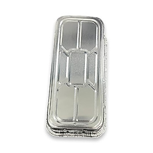 The First Ingredient 20 Count - 2 Lb. Disposable Aluminum Foil Bread Loaf Pan