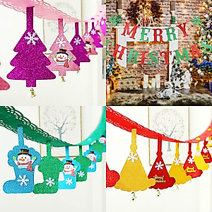 Glitter Felt, Glitter Sheets, 8 x12 inches Felt Glitter for Craft, 20pcs Pack Glitter Felt Fabric Square for for Party Project