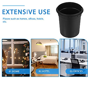 Luxshiny Trash Can Inner Bucket Replacement Plastic Garbage Can Inner Bin 3L Round Wastebasket Bucket Rubbish Container for Home Office Hotel