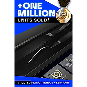 Dalstrong Carving Knife & Fork Set - 9" Blade - Shadow Black Series - Black Titanium Nitride Coated - High Carbon - 7CR17MOV-X Vacuum Treated Steel- Sheath - NSF Certified