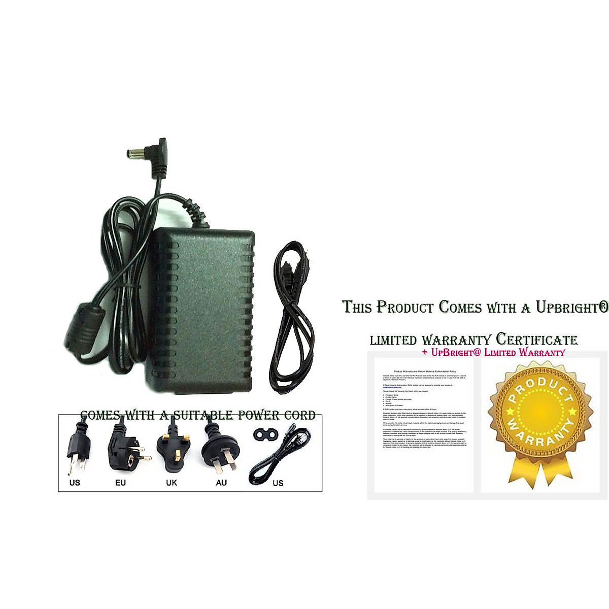 UpBright 48V AC/DC Adapter Replacement for Cisco CP-7914 CP-7975 CP-7971 CP-7970 CP-7914G CP-7911 CP-7906 CP-7911G CP-7906G IP Phone VoIP Telephone 48VDC 380mA DC48V 0.38A Power Supply Cord Charger