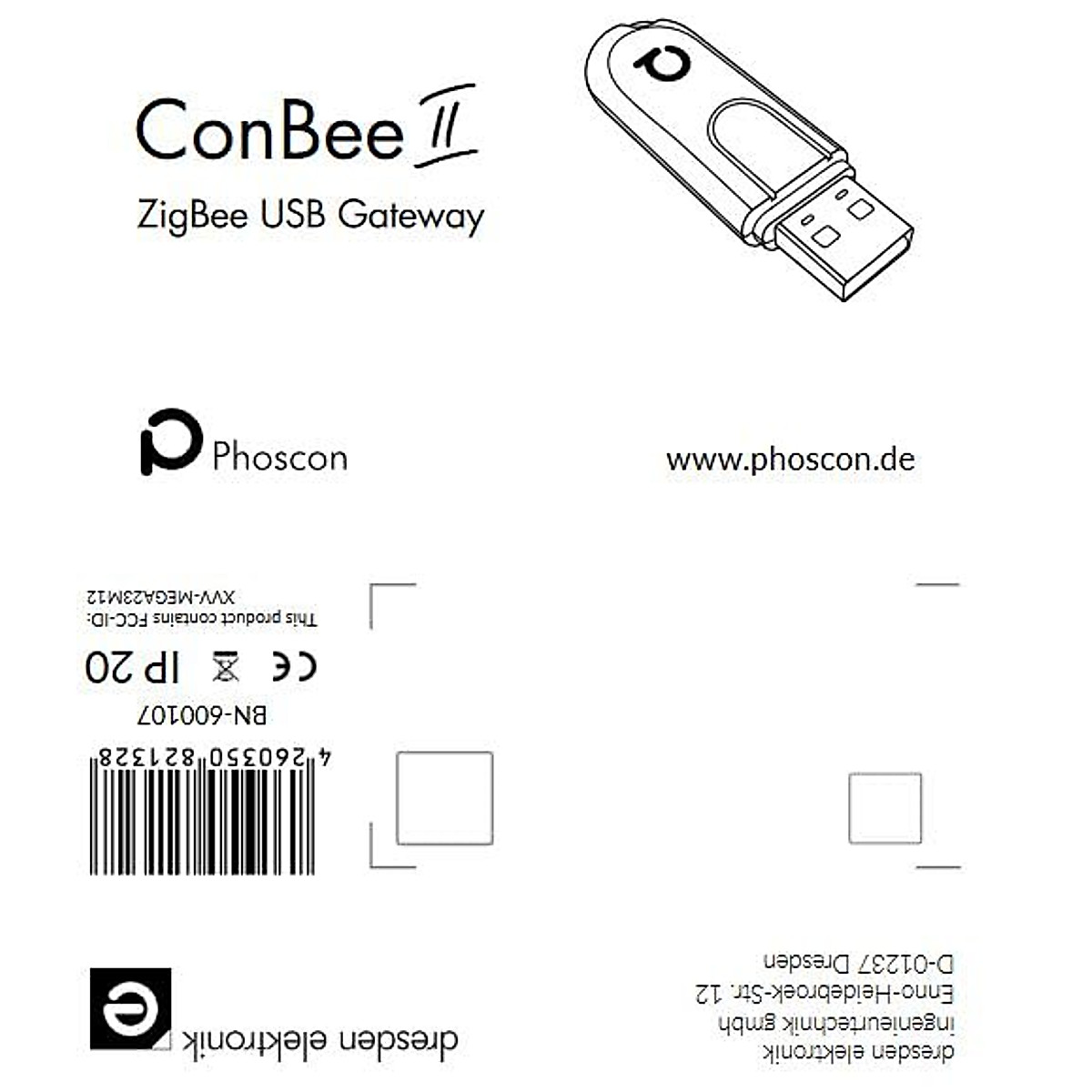 ConBee II The Universal Zigbee USB Gateway