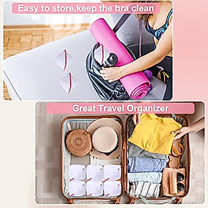6 PCS Bra Washing Bag,Delicates Bra Laundry Bag for Washing Machine,Mesh Bra Wash Bag for Laundry,Bra Bag Lingerie Bag with Zipper,Underwear Washing Bags Bra Washer Protector for Women Laundry Storage