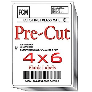 JETZAP Pre-Cut 4x6 Shipping Labels for Inkjet and Laser Printers - Just Load & Print - USPS UPS FedEx Multi-Purpose Adhesive Sticker Matte Opaque Smudge-Free Jam-Free Home Printer Compatible 120 Pack