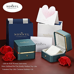 Nonnyl Gifts for Women- Tahitian-Black-Pearl-Necklace for Women, 12-13mm Real South Sea Pearls Pendant Sterling Silver Plated 18K Gold With Urquoise- Christmas Mothers Day Valentine's Day Jewelry