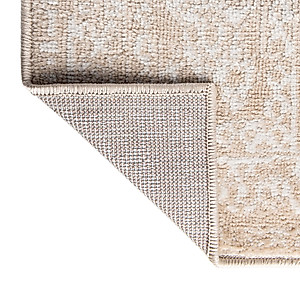 Rugs.com Oxford Collection Rug – 2' 7 x 12' Runner Beige Low Rug Perfect for Hallways, Entryways
