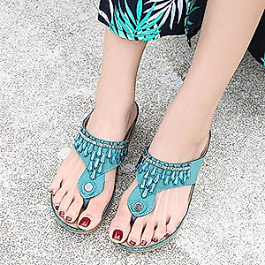 justHIGH Women's Sport Flip Flops Comfort Casual Thong Sandals Outdoor Platform Wedge Sandals Casual Shoes