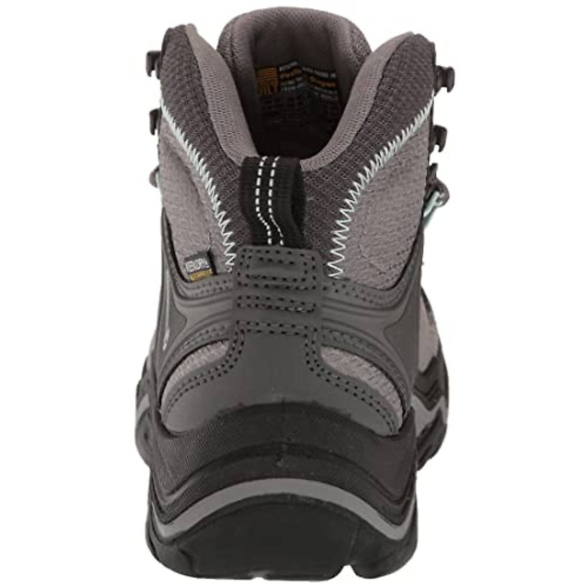 KEEN Women's Durand Evo Mid Height Waterproof Backpacking Hiking Boot, Steel Grey/Cloud Blue, 7