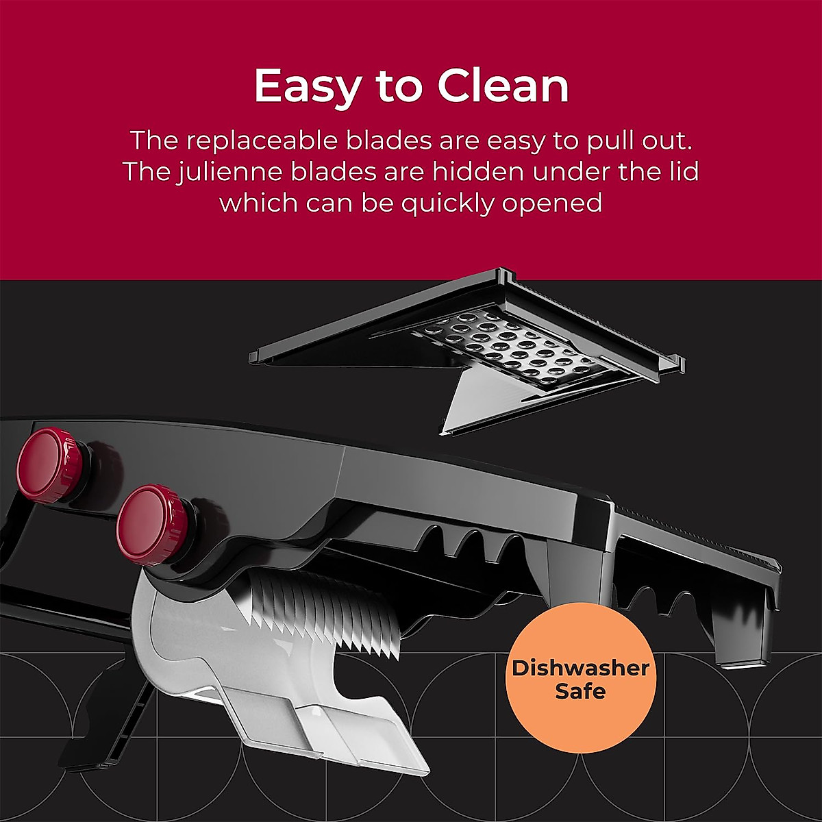 Mueller Multi Blade Adjustable Mandoline Cheese/Vegetable Slicer, Cutter, Shredder with Precise Maximum Adjustability