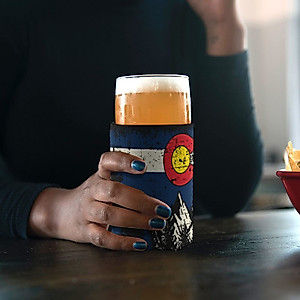 2 PCS Colorado Flag Mountain' Can Cooler Party Gift Beer Drink Coolers Coolies