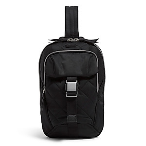 Vera Bradley Women's Performance Twill Utility Sling Backpack, Black, One Size