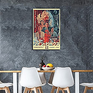 Zhuang Zhengjian Poster Movie Twin Peaks Fire Canvas Art Poster and Mural Modern Home Bedroom Decoration Poster Picture Print 16×24inch(40×60cm)