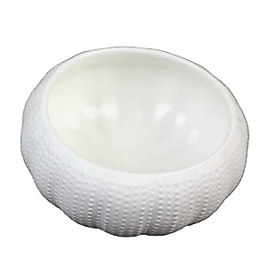Hemoton Mini Seasoning Bowl Ceramic Sea Urchin Bowl Kitchen Dipping Dish Restuarant Supplies for Nuts Sauce Caviar Appetizer (White) Size L