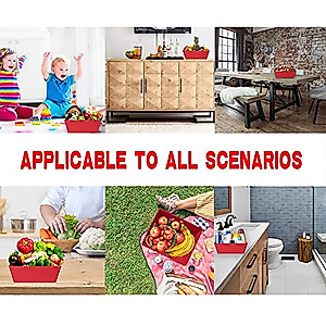 Basket For Gifts Empty, 5 Pack Sturdy Empty Gift Basket Kit With Handles, Red Cardboard Empty Gift Baskets To Fill Bulk For Holiday, Birthday, Christmas, Valentines Day And Any Occasion