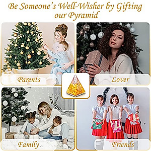 Orgone Pyramid of Success, Citrine Orgonite Pyramid is Healing Crystals for Wealth & Wisdom and Orgonite Pyramid help in Healing Meditation