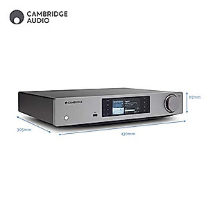 Cambridge Audio CXN V2 Stereo Network Streamer - All-in-One Wireless Media Streaming with WiFi (Lunar Grey)