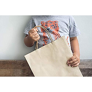 [250 Pack] Heavy Duty 10x13 Kraft Paper Bags 250 pc 10x5x13 Kraft Paper Bags Brown Paper Bags Brown Gift Bags Kraft Shopping Bags Kraft Retail Bags Paper Gift Recycled Paper Bags Kraft Paper Bags with Handles Bulk