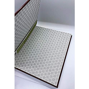 Eccolo Lined Executive Journal Notebook with Gold Edges, 256 Pages of Acid-Free Paper, Hard Cover Realistic Faux Leather, Lay Flat Design (Brown, 8x10 inches)