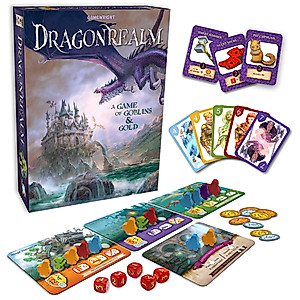 Gamewright Dragonrealm – A Strategy Card and Dice Game of Goblins & Gold