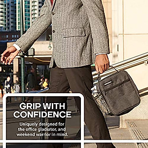 MAZFORCE Original Lunch Bag Insulated Lunch Box - Food Safe Durable Lunchbox for Men - BPA Free Small Reusable Lunch Bags for Adults, Teens, Boys, Women (Dark Gray)