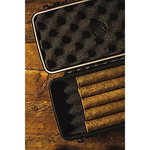 Pardo Cigar Travel Humidor Cigar Box - Airtight, Waterproof, Portable Humidor Case with Built-in Humidifier Disc, Durable Storage for up to 5 Cigars - Compact Cigar Travel Case