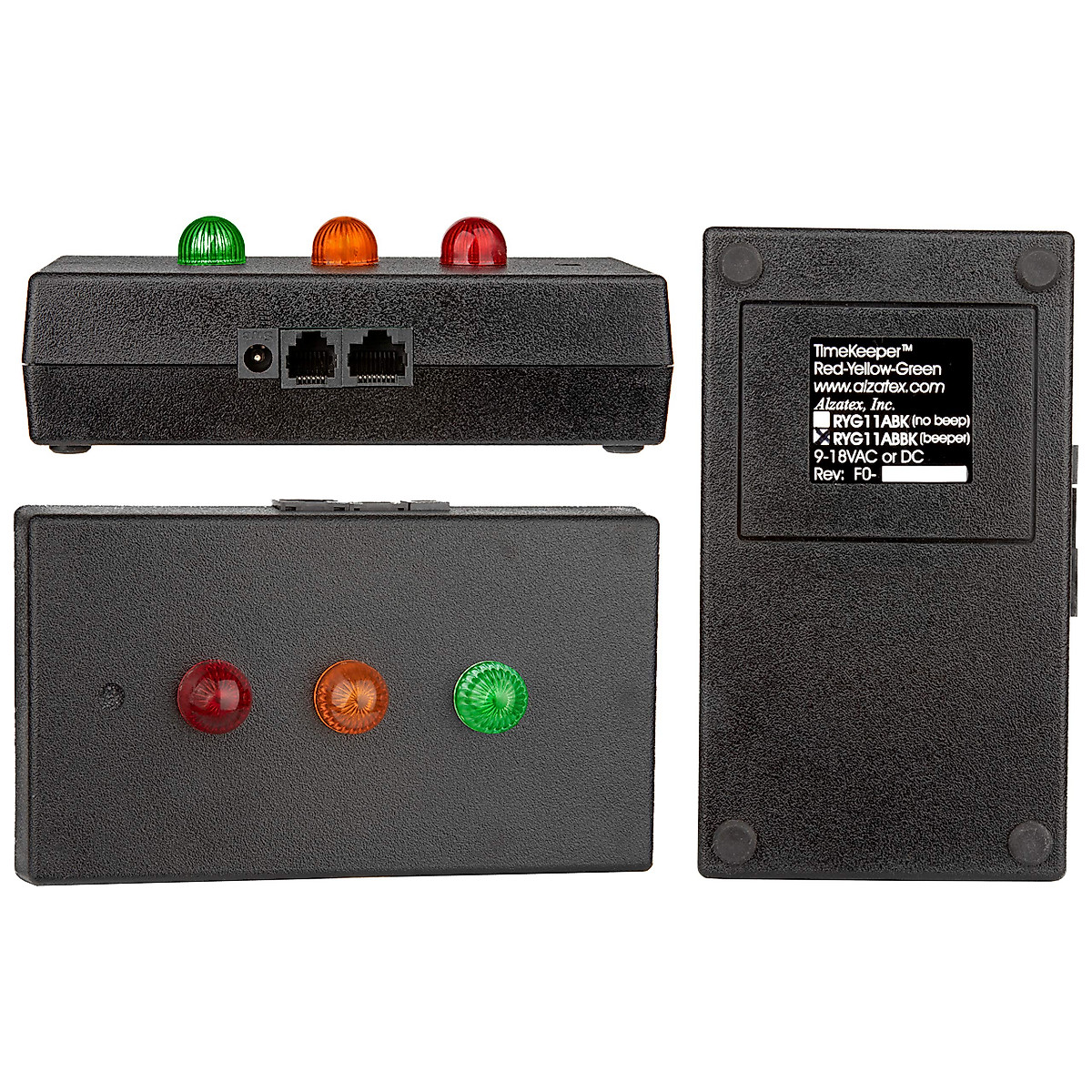 Alzatex Presentation Timer with Red-Yellow-Green Stop Lights