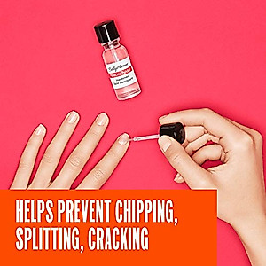 Sally Hansen Hard As Nails® Nail Hardener, Clear, Strengthener, 1 Count, 0.45 Oz ,Nail Hardener, Nail Strengthener, Clear Nail Polish, Nail Strengthening Polish