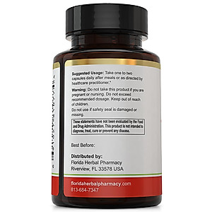 Florida Herbal Pharmacy, Jujube Fruit Extract Capsules 10:1 (120 Capsules) 500 mg per Capsule, 1000 mg Serving