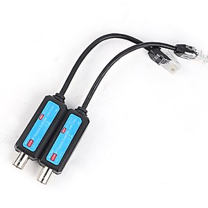 Tiiyee IP Passive Extender Ethernet Over Coax, Passive IP Network Coaxial Transmitter Receiver Extender for IP NVR Camera