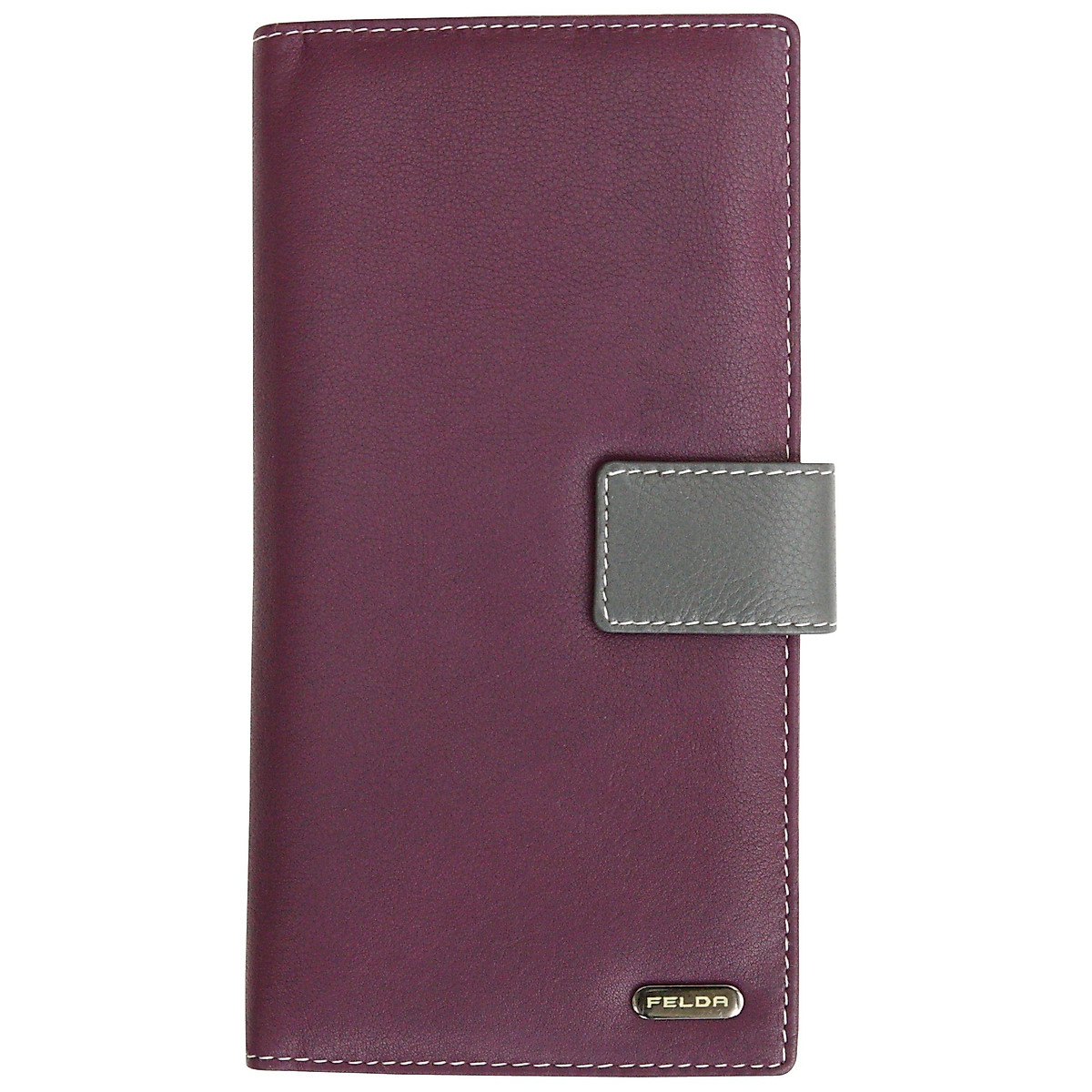 Felda RFID Genuine Leather Phone Purse Ladies Wallet - Holds Mobile Phone, Credit Cards, Banknotes, Coins