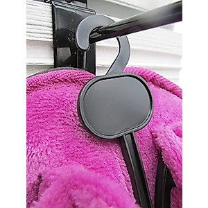 NAHANCO SHOE1100, Plastic Sandal Display Hangers, 7 1/4", Black (Pack of 100)