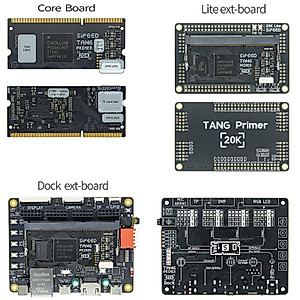 youyeetoo Sipeed Tang Primer 20K FPGA Development Board MCU, with LUT4, PMOD Port *4, for RISC-V and Embedded Development (with Dock ext-Board)