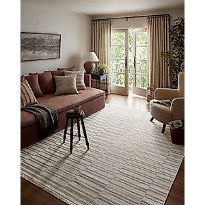 Loloi Amber Lewis x Loloi Malibu Collection MAB-03 Tan / Ivory, 8'-10" x 12'-2", Indoor/Outdoor, Area Rug