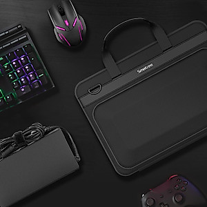 Smatree 16 inch Anti-Shock Laptop Handbag Compatible with 16 inch MacBook Pro 16 inch 2023-2019, Briefcase for ASUS ROG Zephyrus G15/ M16 Gaming Laptop, for ASUS ROG Strix G16/SCAR 16 2023/2024, Red