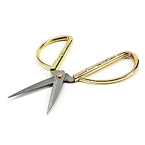 Wasan Chinoiserie Dragon and Phoenix Chinese Scissors Stainless Steel Scissors Sewing Scissors,Gold Plated Tailor Scissors for Sewing Household Handicrafts Bonsai Kitchen