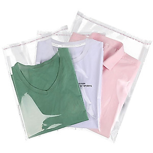 Versatile Clear Cello Bags - Perfect for Shirt Packaging and Clothing Sales - 100 Count 10x13 Inches