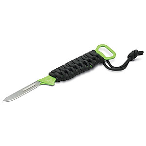 HME Lightweight Pocket Fixed Stainless Steel Blade Replace-A-Blade Knife for Hunting, Camping, Backpacking, Hiking w/5 Replaceble Blades & Kydex Sheath