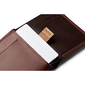 Bellroy Note Sleeve, Slim Leather Wallet, RFID Editions Available (Max. 11 Cards and Cash) - Cocoa