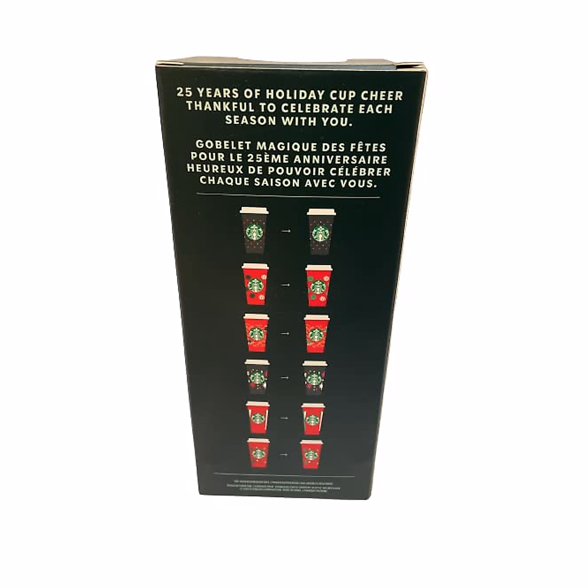 Starbucks Reusable Color Changing 6 Hot Cups - Limited Edition Holiday & Christmas Gift Hot Cups With Lids - 16 Ounces - (Pack of 6)